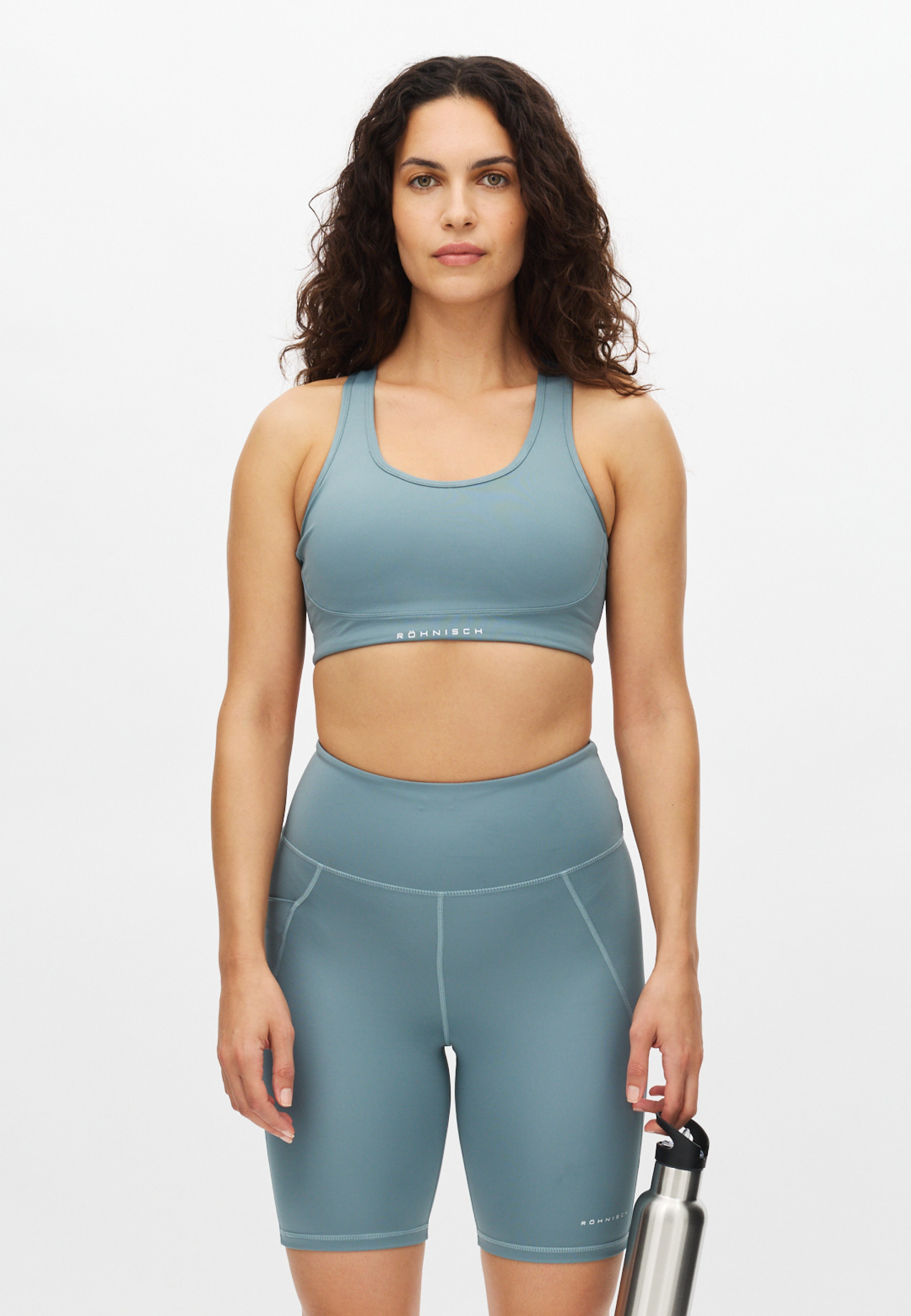 Flattering Mesh Sports Bra – Sports bra in recycled material with mesh ...