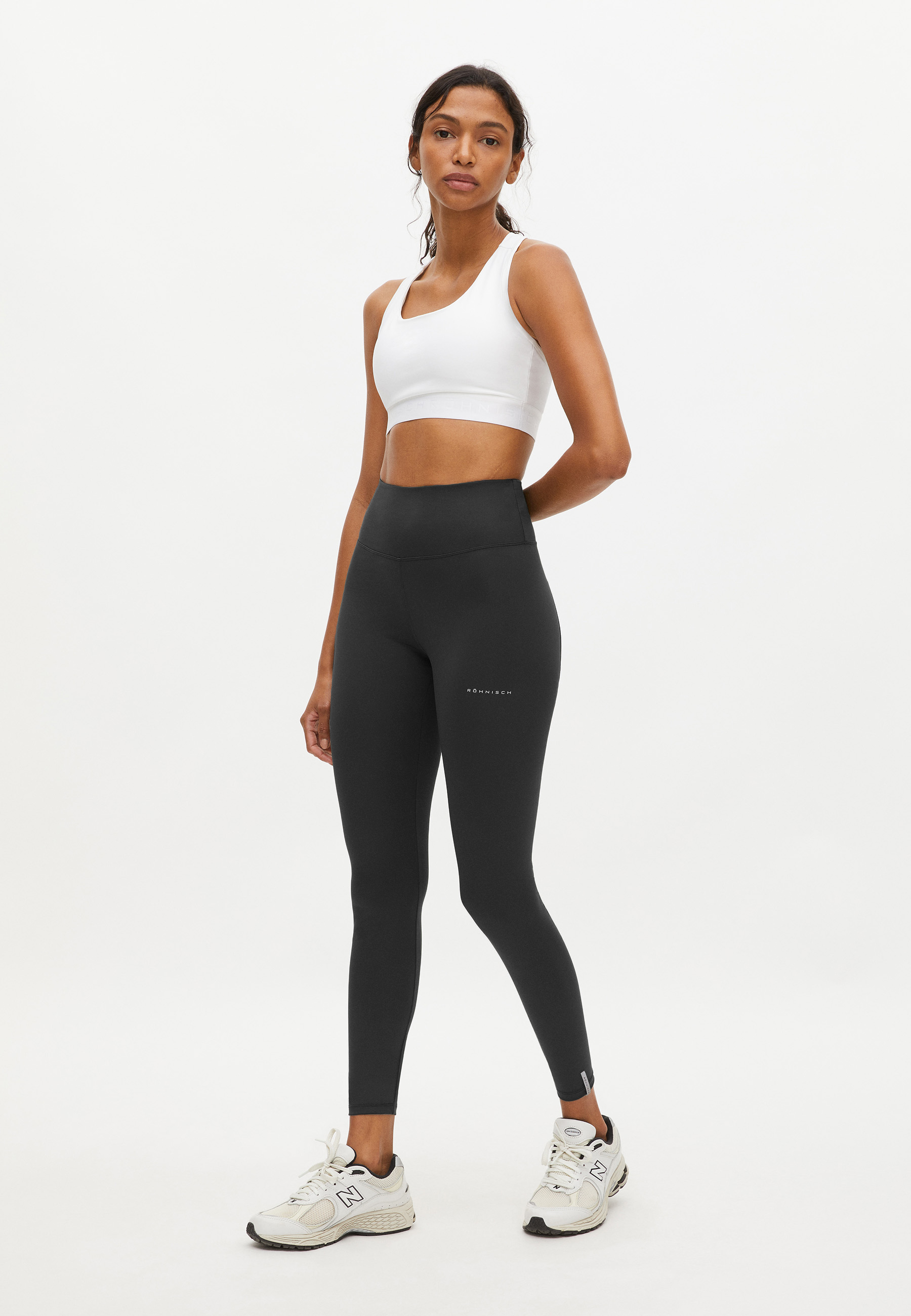 Shape High Waist Tights, Black | Röhnisch